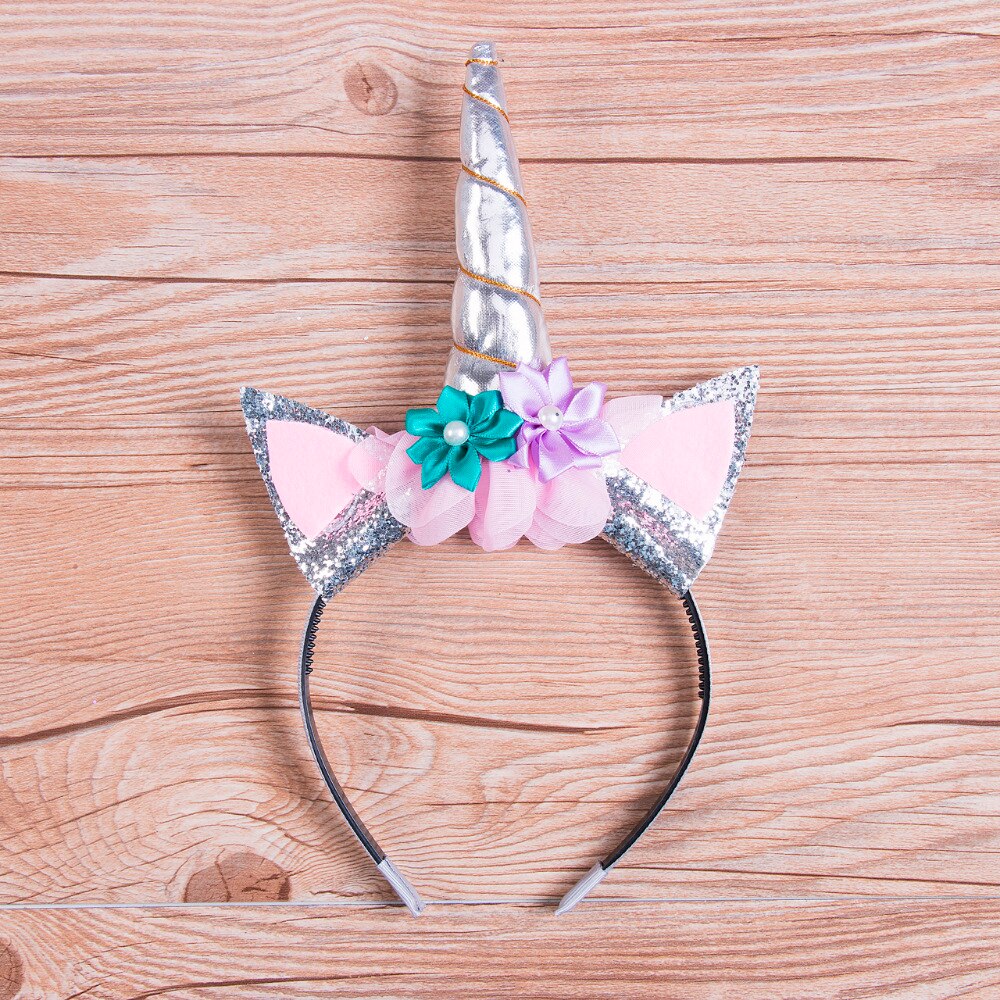 Magical Unicorn Horn Head Party Kids Hair Headband... – Grandado