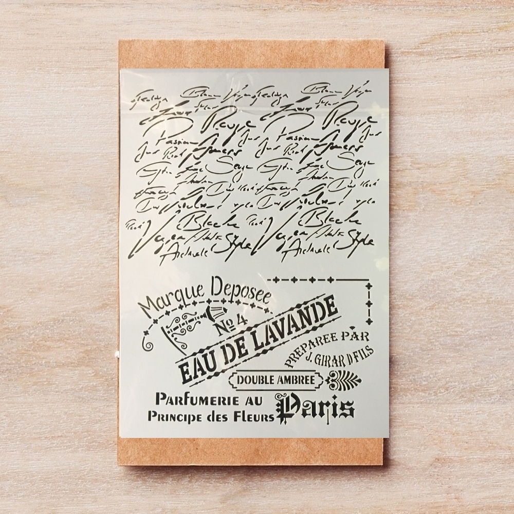 A4 French Words Vintage Mail Letter DIY Layering S... – Vicedeal