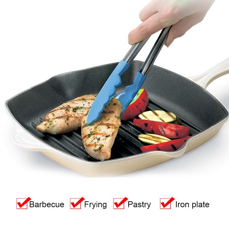 Silicone Non-slip Cooking Clip Clamp BBQ Salad Too... – Vicedeal