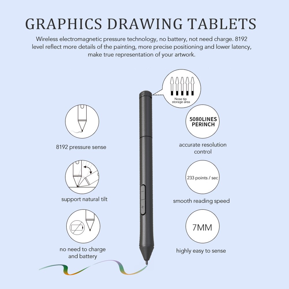 10 moons 6in ultrakevyt grafische tabletti t503 n... – Grandado