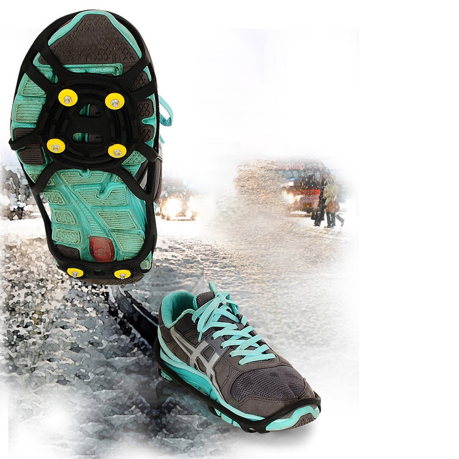 1Pair M L 5 Studs Anti-Skid Snow Ice Crampon Climb... – Vicedeal