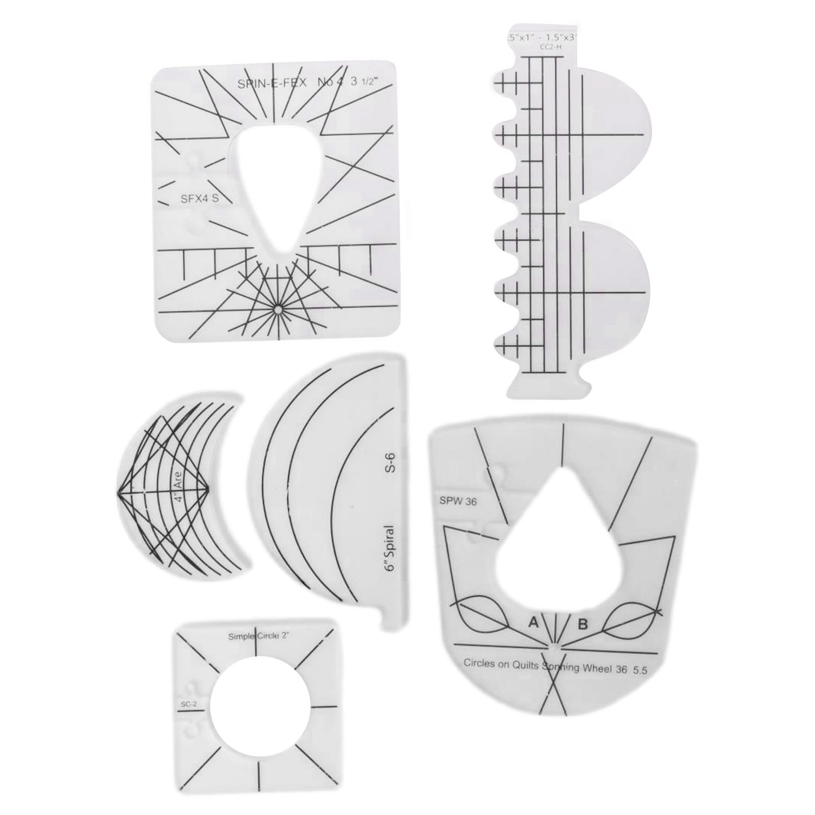 6Pcs/Set Acrylic Ruler For Sewing Patchwork Sewing... – Grandado