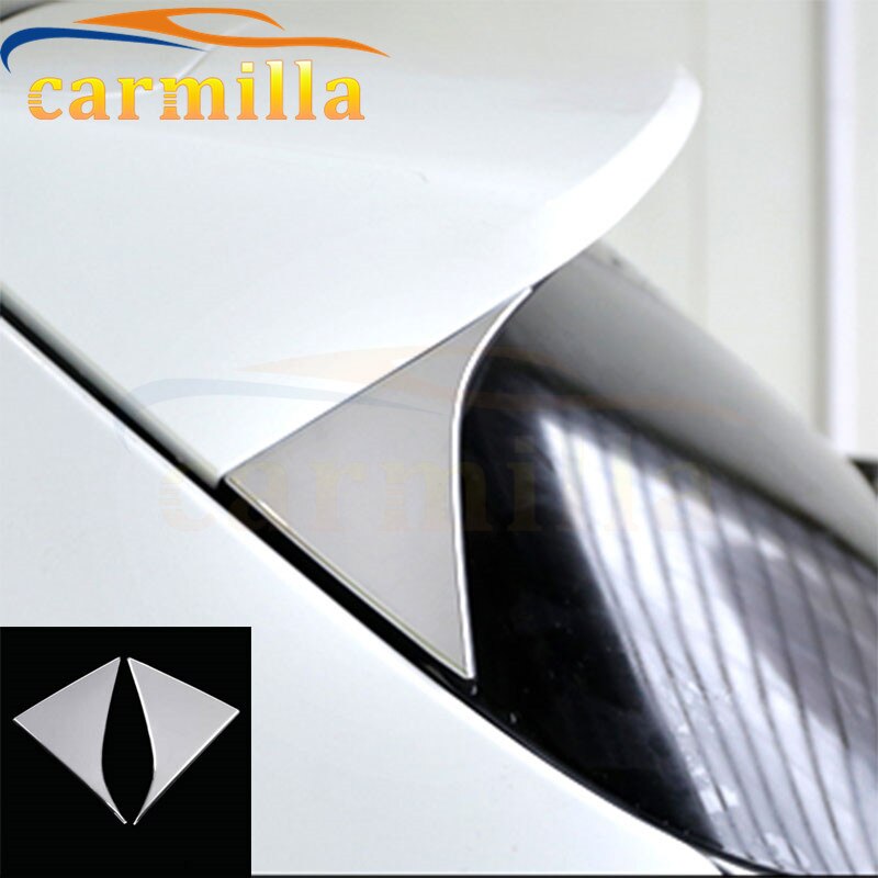 Carmilla Car Rear Window Glasses Triangle ABS Chro... – Grandado