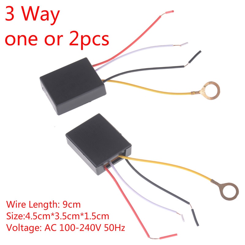 Een Of 2Pcs Ac 100-240V 3 Way Touch Sensor Switch ... – Grandado