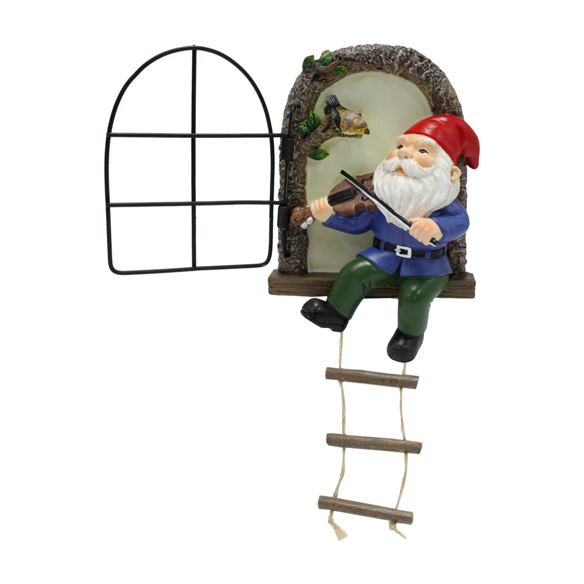 1 resin handicraft hanging from a dwarf playing pi... – Grandado