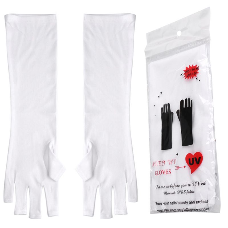 1 Pair Anti UV Fingerless Protection Gloves Mitten... – Grandado