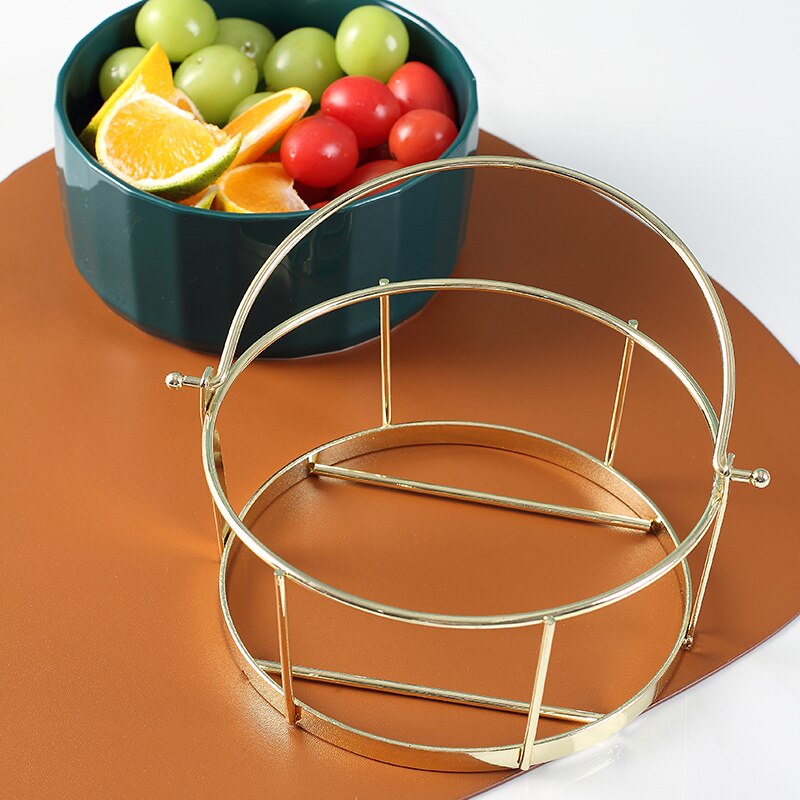 Simple Art Luxury Ceramic Handle Fruit Snack Plate... – Grandado