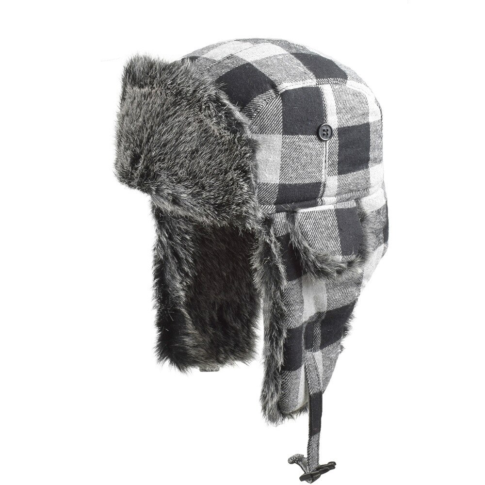 Winter Hoeden Voor Bont Rood Warm Oorklep Cap Wind... – Grandado