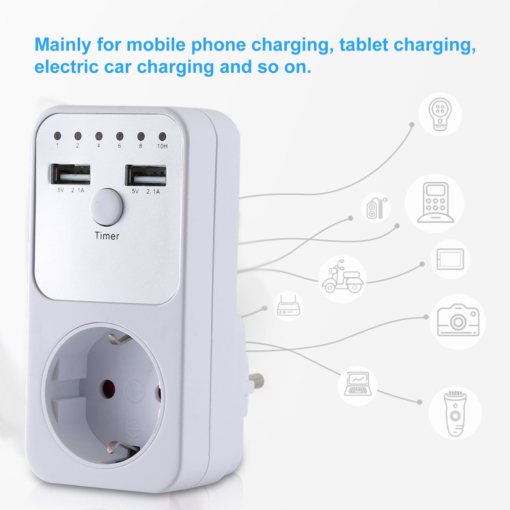 Eu Plug Countdown Timer Switch Smart Control Plug Grandado