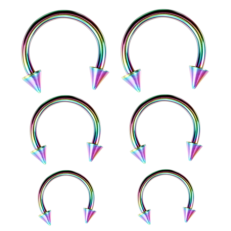 6 Stuks Septum Neus Piercing Ring Cirkelvormige Ho... – Grandado