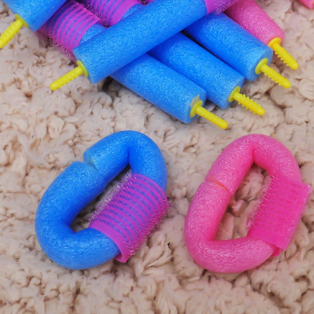 12 X DIY Soft Foam Curlers Makers Bendy Twist Curl... – Grandado
