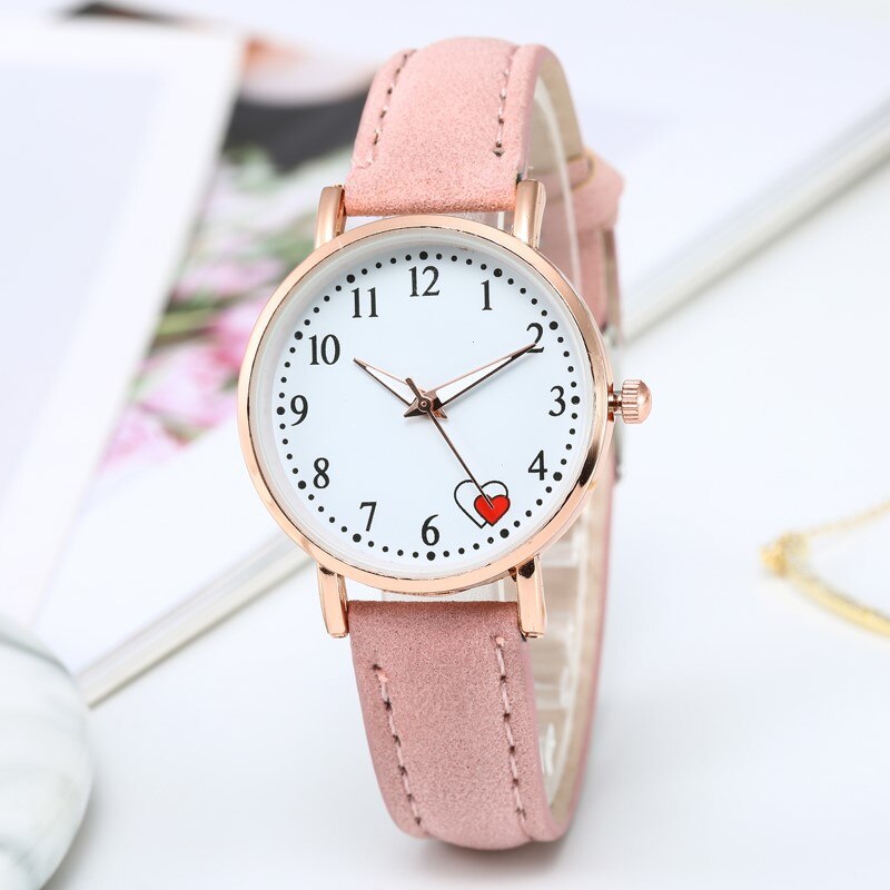 Cute Women Watches Ins Candy Color Heart Wrist Wat... – Grandado
