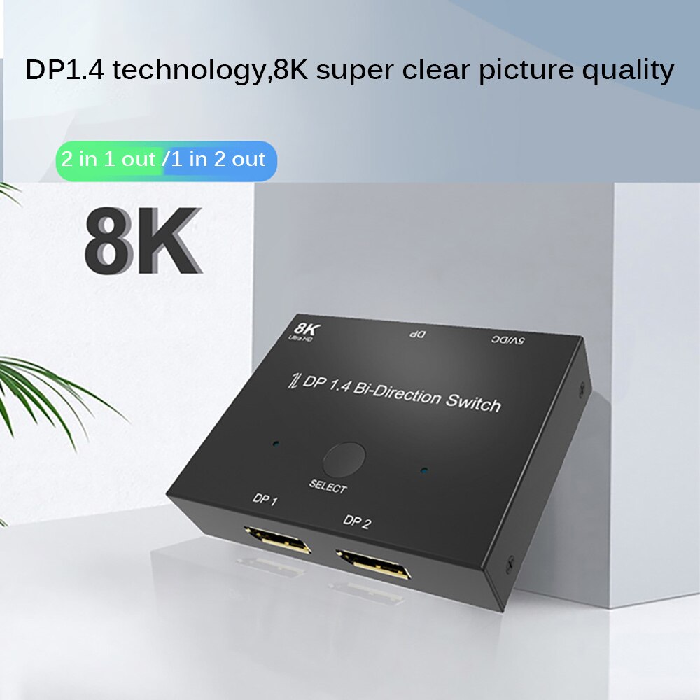 2-Port 8K de interruptor USB KVM VGA interruptor d... – Grandado