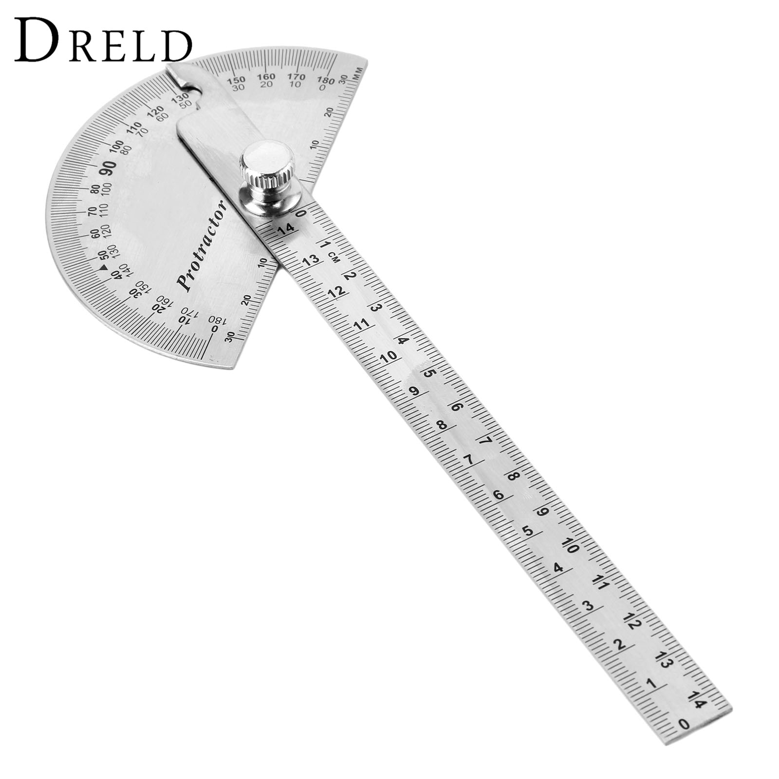 DRELD 180 Degree Angle Ruler Stainless Steel Protr... – Grandado