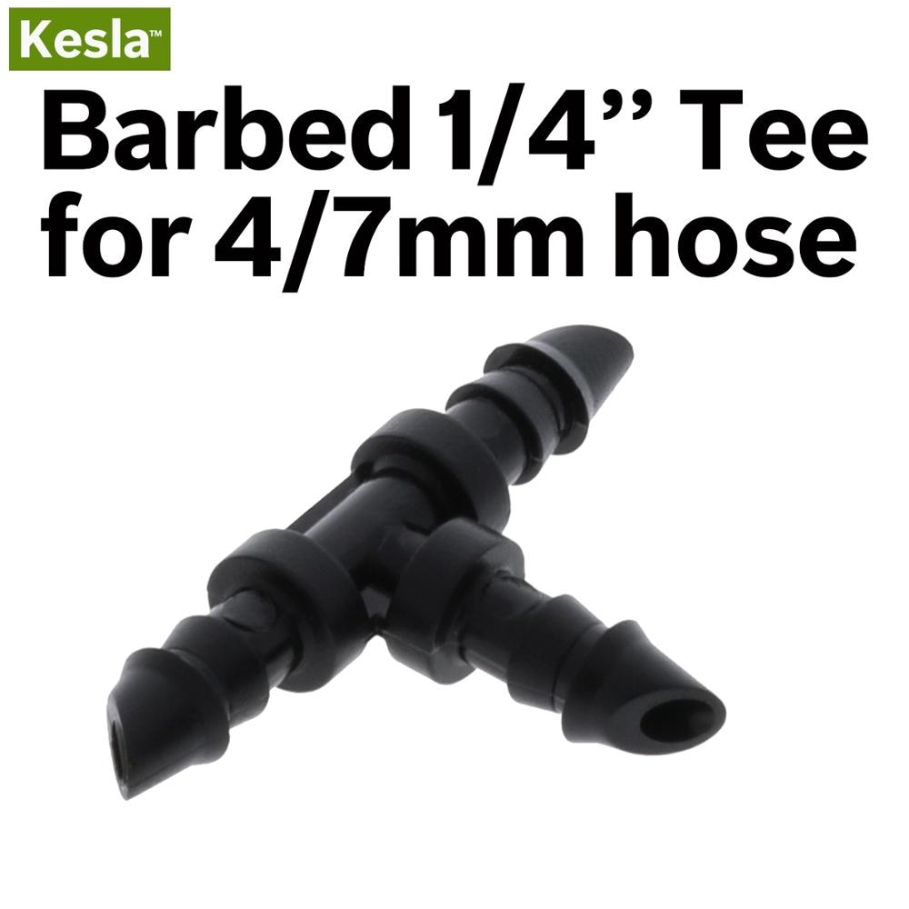 KESLA 25-100PCS Tee Barbed 1/4" 3-Way Connector Ga... – Grandado