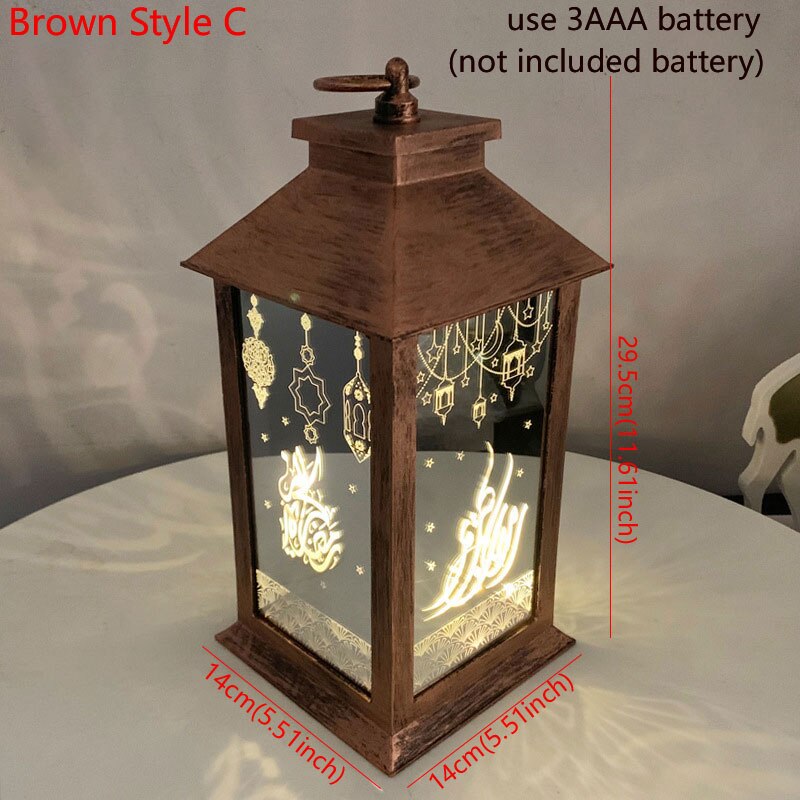 Eid Mubarak Decorative Light LED Wind Lantern Isla... – Vicedeal