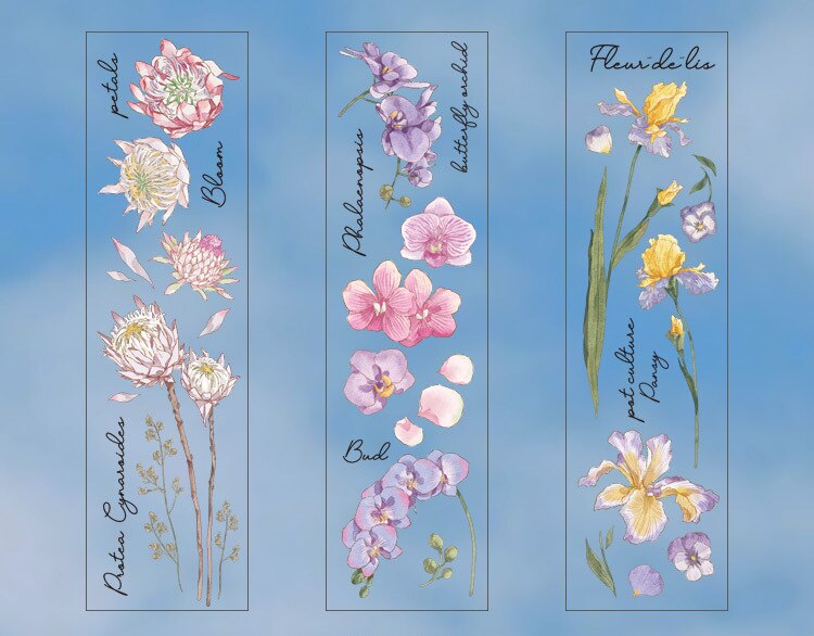 20 Stijlen Kleurrijke Vlinder Bloemen Stickers Fot... – Grandado
