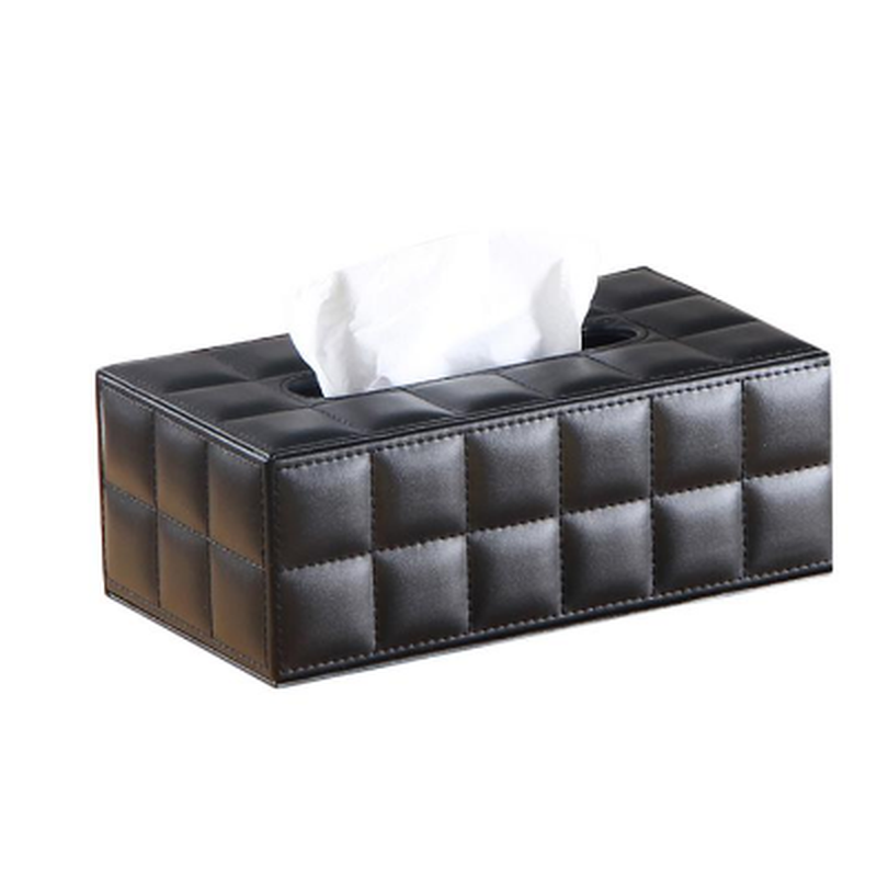 PU Tissue Box Rectangle Paper Towel Holder Desktop... – Grandado