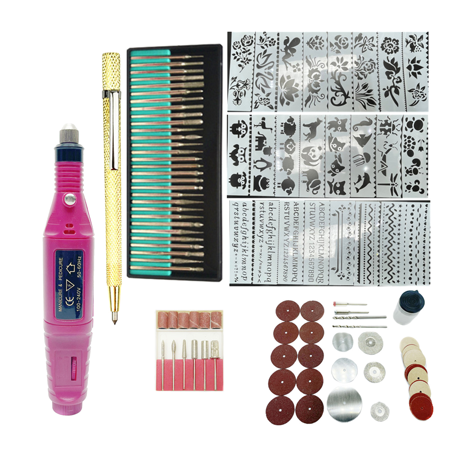 108x Engraving Tools Electric Wired Micro Engraver... – Grandado