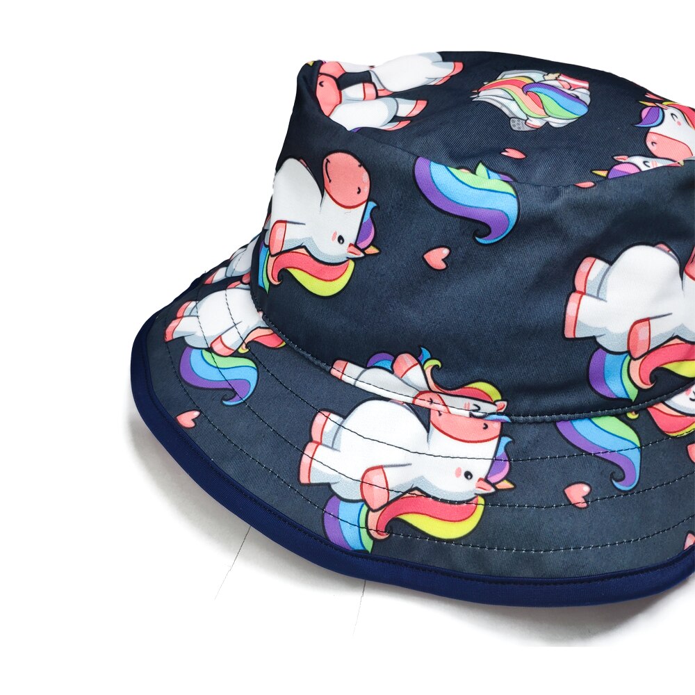 Gewaschen Denim Eimer Hut Kinder Breiter Krempe Ba... – Vicedeal