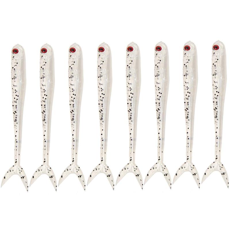8pcs/lot Fishing Lures Soft Fish Fork Tail Fishing... – Vicedeal