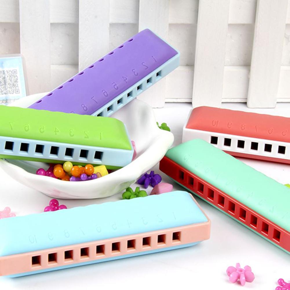 Dual-Kleur 10-Hole Plastic Harmonica Mondharmonica... – Grandado