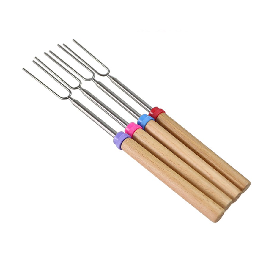 Basedidea U-Shape BBQ Sticks Wooden Handle Roastin... – Vicedeal