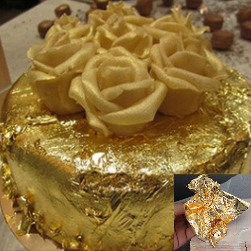 Gold Gilding Craft Paper 14*14cm Ceiling Home Deco... – Grandado