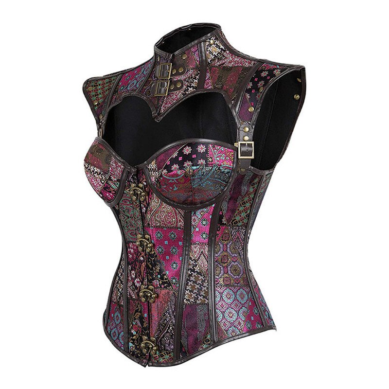 Steampunk Corset Gothic Purple Pink Sexy Bustiers ... – Grandado