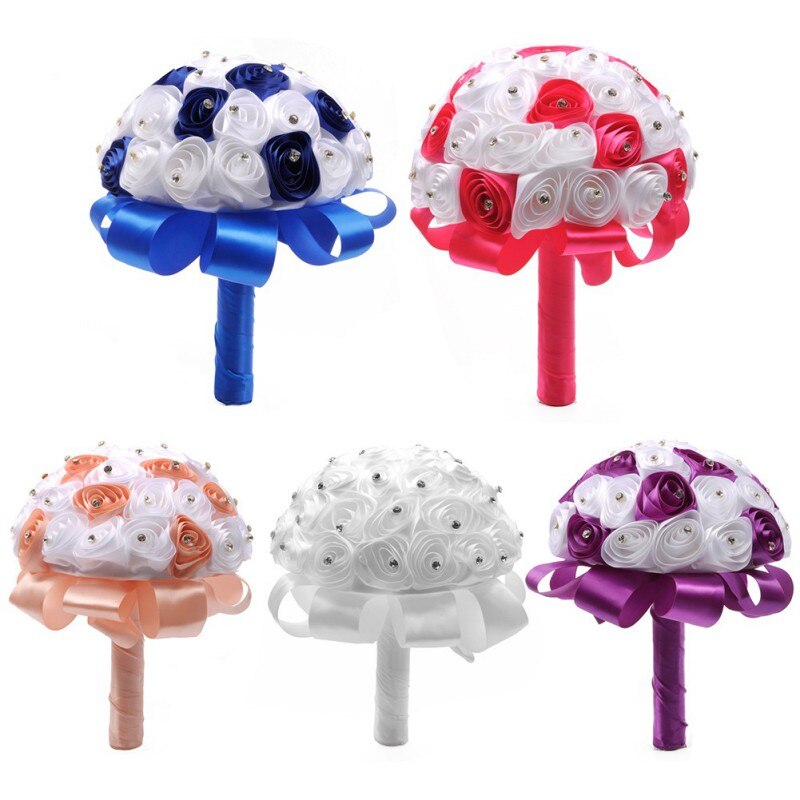 Simulation Hand Flower Bouquet Wedding Bride Holdi... – Vicedeal