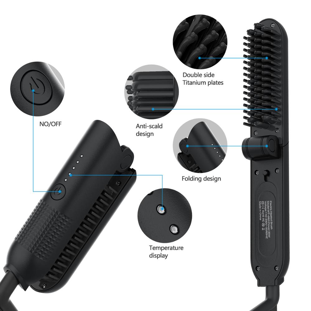 2 In 1 Multifunctional Hair Straightener Hair Comb... – Vicedeal