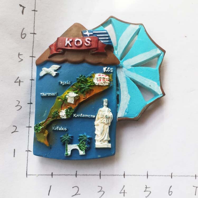 Greek tourist destination commemorative fridge wit... – Vicedeal