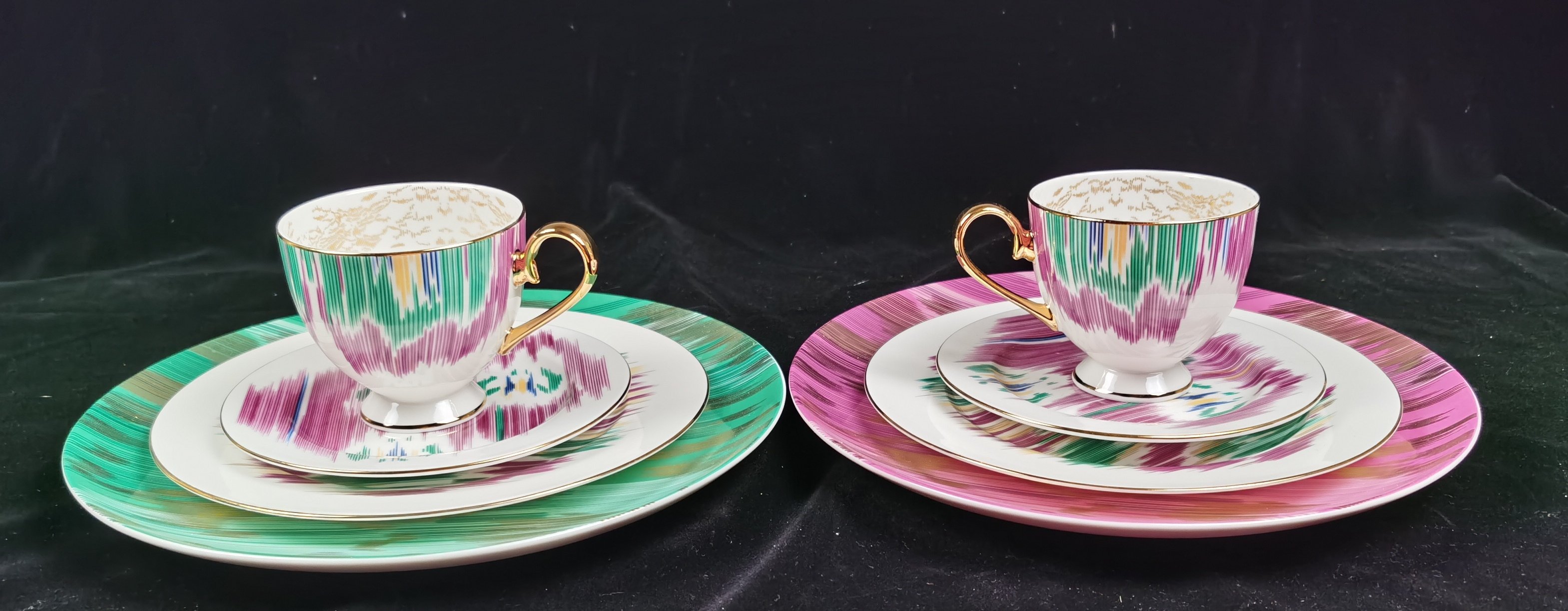 European plate French court bone plate porcelain 1... – Grandado