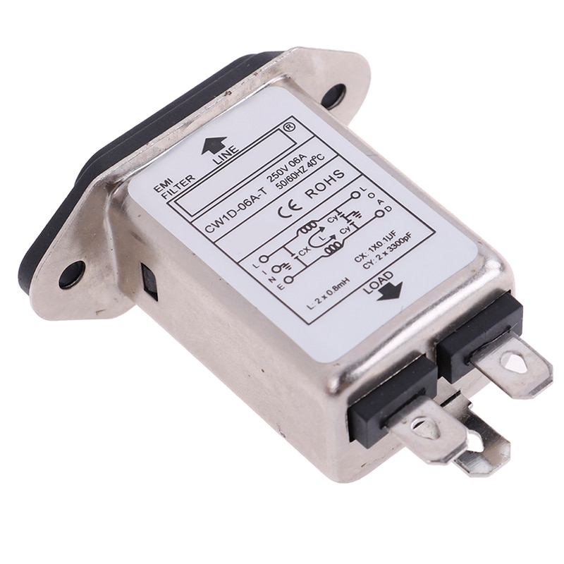 Emi rfi filter ac 250v 6a 10a cw1d-6a- t cw1d-10... – Vicedeal