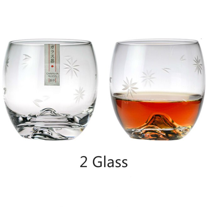 Kreative Fuji Whiskey Glas transparent Blei-freies... – Grandado