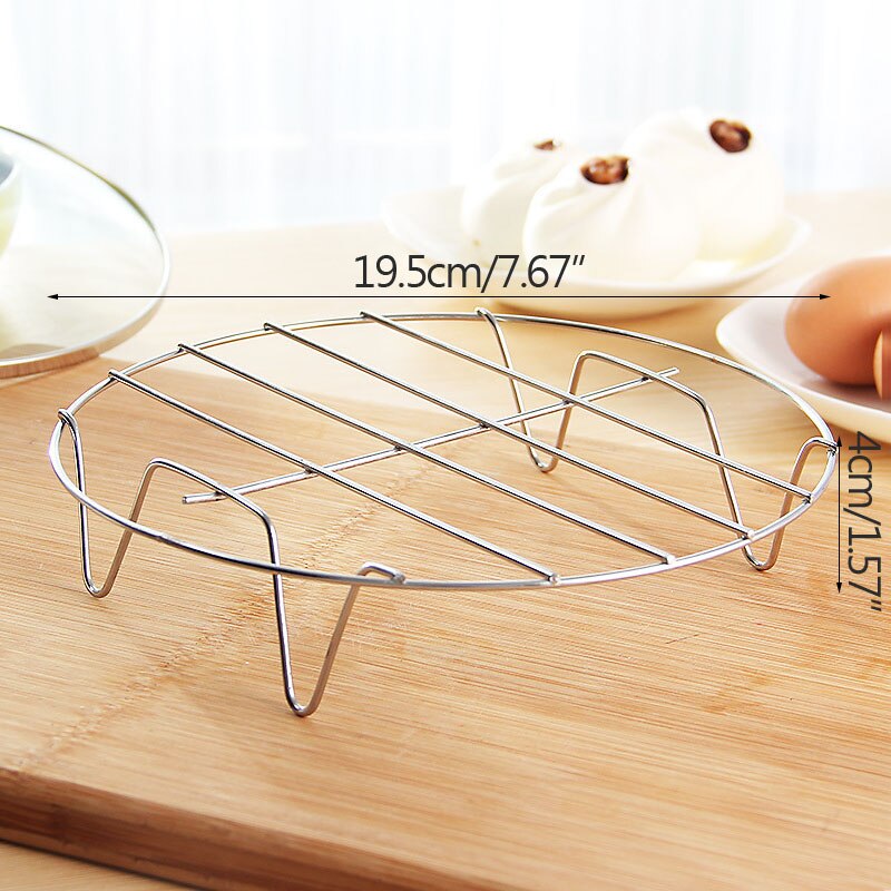 Stainless Steel Steaming Rack Kitchen Four-Corner ... – Grandado