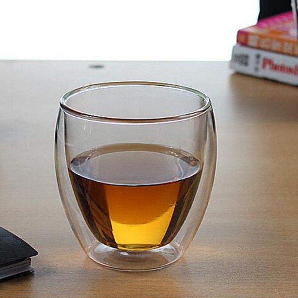 250 Ml Hittebestendige Double Wall Cup Thee Drinke... – Vicedeal
