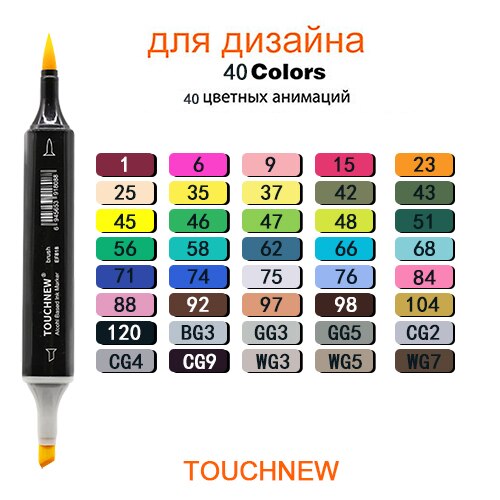 12/40/60/80 Brush Markers Dual Tips Permanent Mark... – Grandado