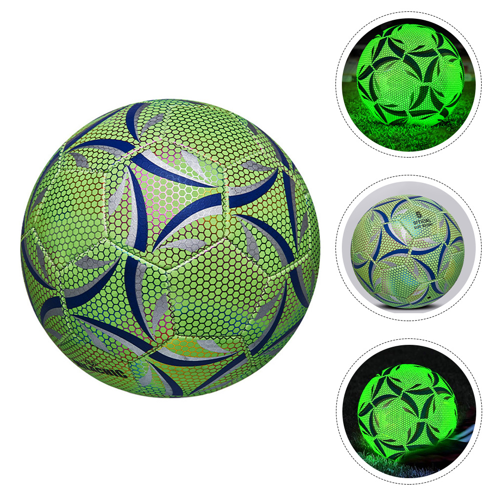 Ballon de Football Fluorescent réfléchissant brill... – Grandado