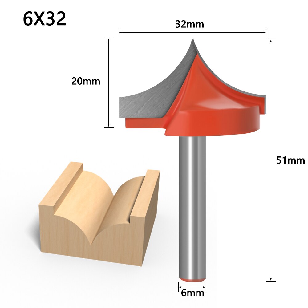 1pc 6mm Shank CNC tools solid carbide round nose B... – Grandado