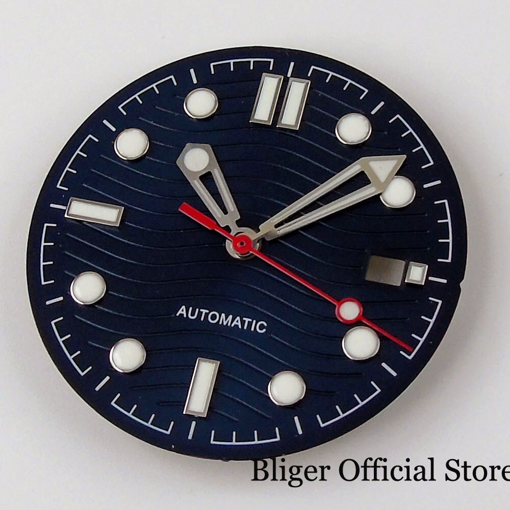 Nologo 31mm Black White Blue Watch Dial Wave Patte... – Vicedeal