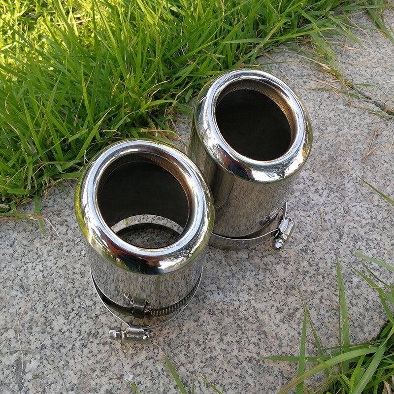 1 Paar Chrome Auto Uitlaat Eindpijp Rvs Uitlaat Ti... – Vicedeal