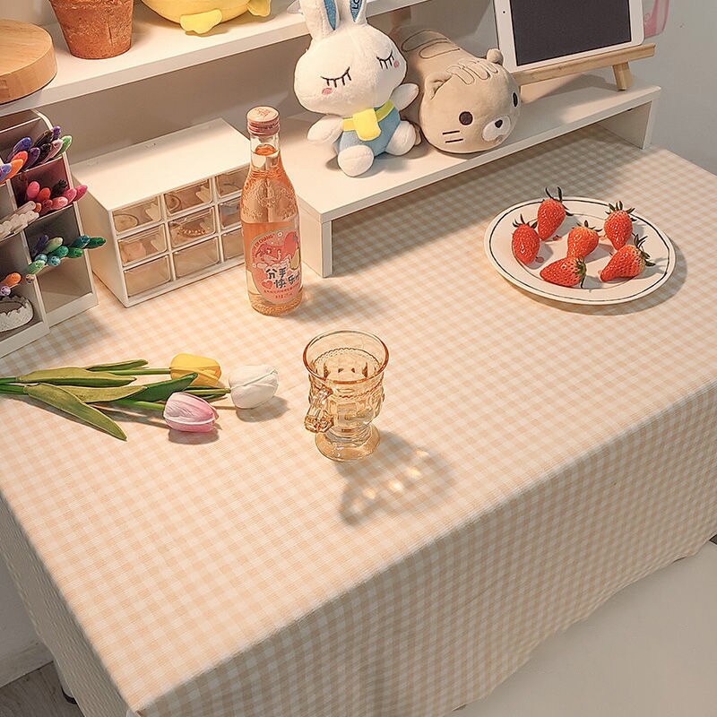 W&G Ins Plaid Tablecloth 150cm Kawaii Student ... – Grandado