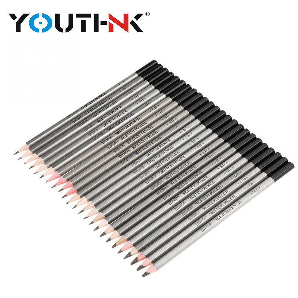 24Pcs 9H-14B Sketch Art Set Drawing Sketching Penc... – Grandado