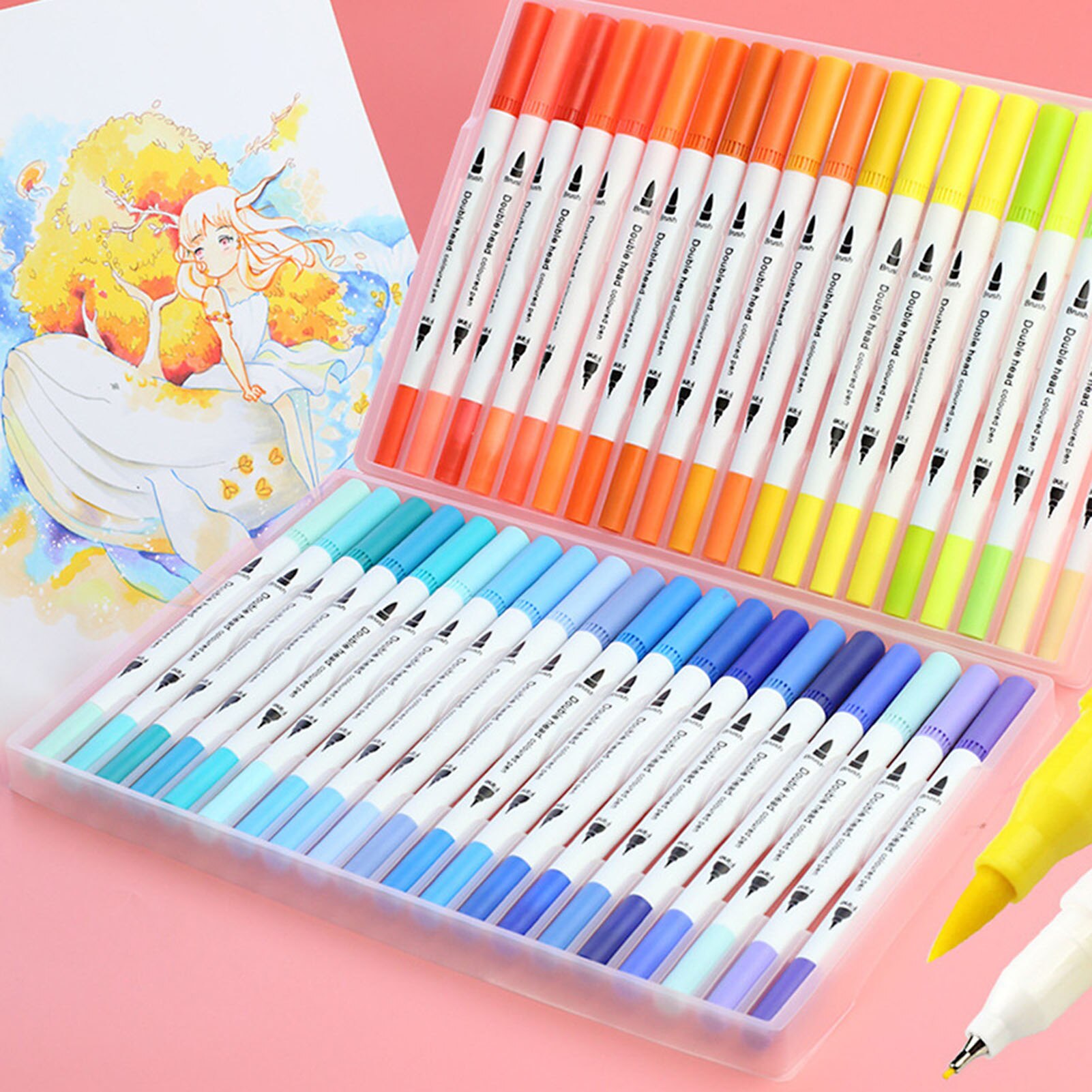 Doppel-headed Aquarell Stift Kit mit Soft-spitze &... – Grandado