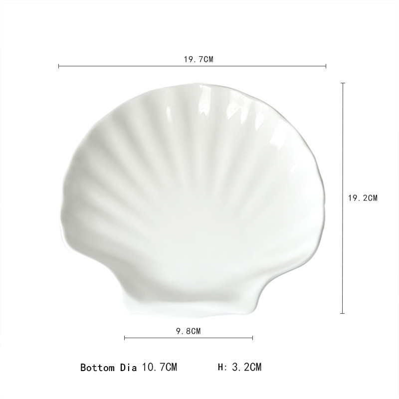 8 Inches Oceaan Stijl Shell Vorm Keramische Plaat ... – Vicedeal