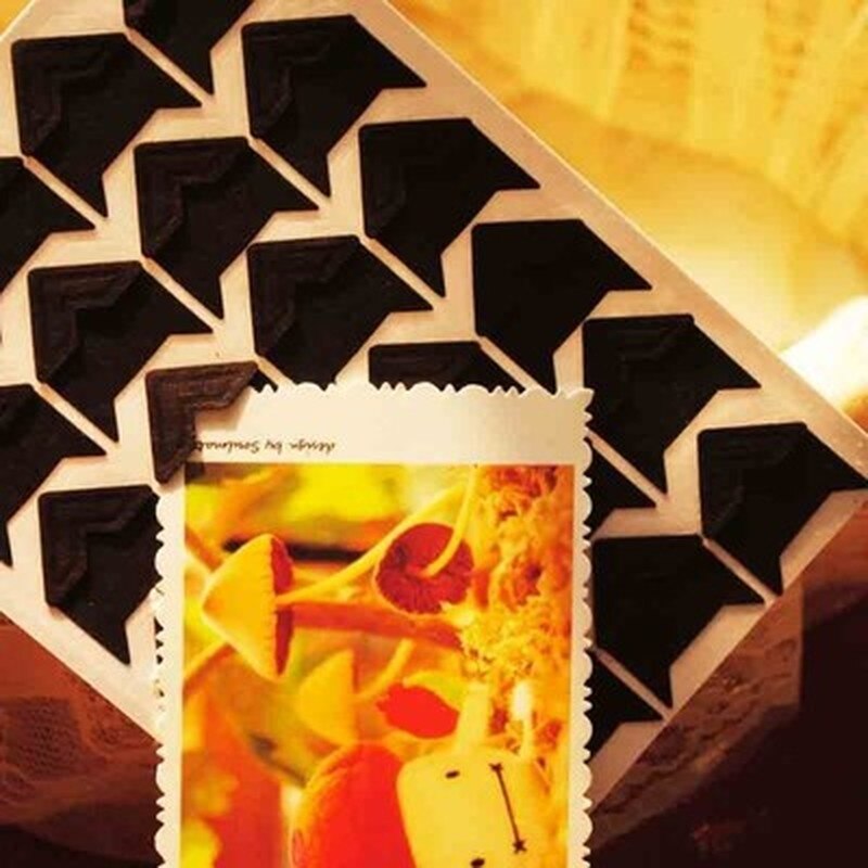 DIY Vintage Corner Kraft Paper Stickers for Photo ... – Grandado