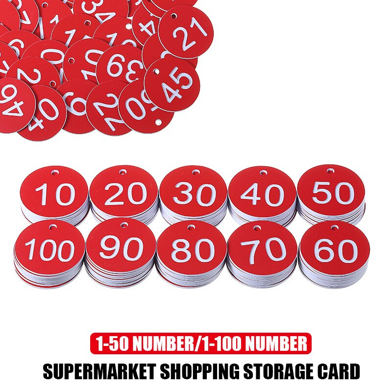 Round Engraved Number Tags Discs Table Tags Gym Lo... – Grandado