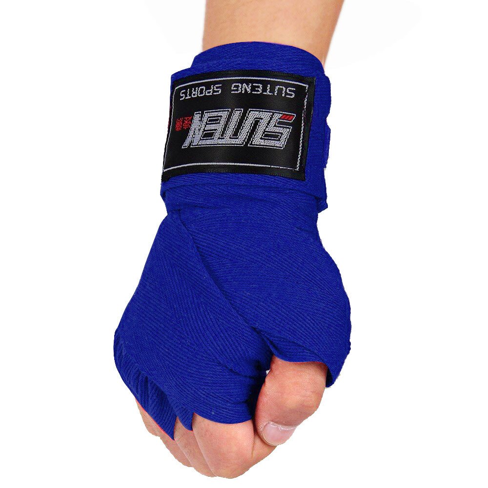 1 Pair Boxing Bandage gloves blue red white Wrist ... – Grandado