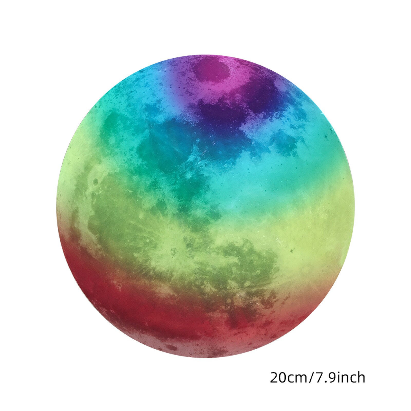 25# Rainbow Moon Stickers Glow Luminous Wall Stick... – Grandado